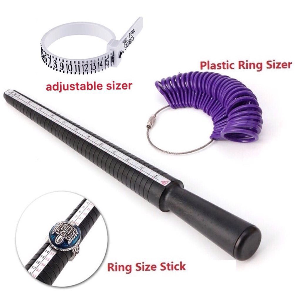 Measure Ring Sizer Men Women Kids Gauge USA Sizes Home Ring Size ...