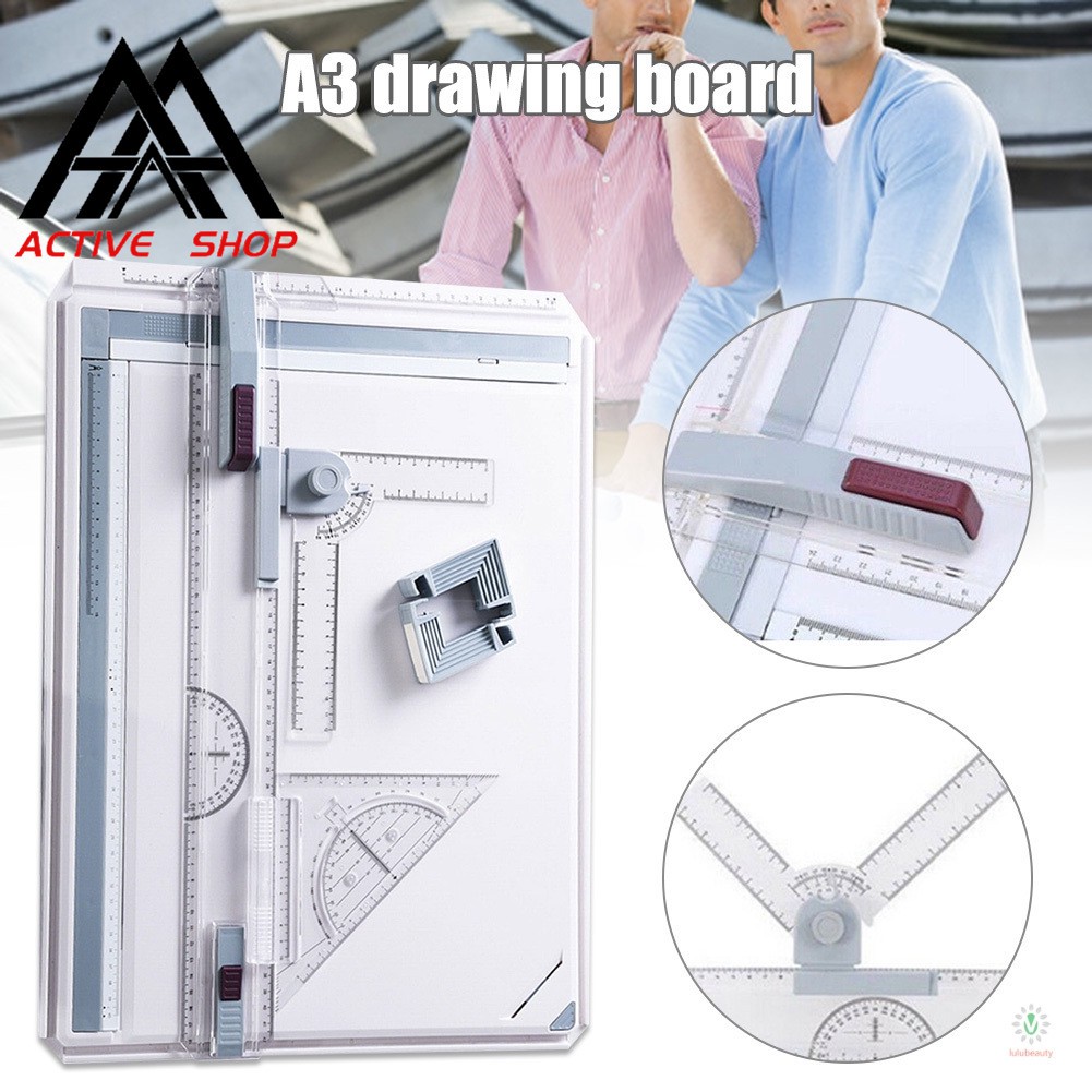 School Office Wooden Board Drafting Table A3 Drawing Board Parallel ...