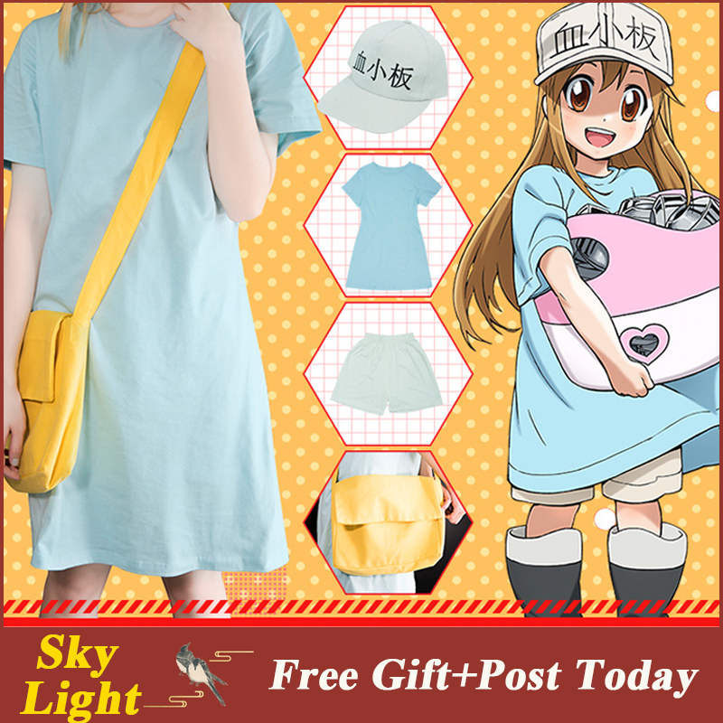 Anime Cosplay Cells at Work Hataraku Saibo Platelet Cosplay Costume ...
