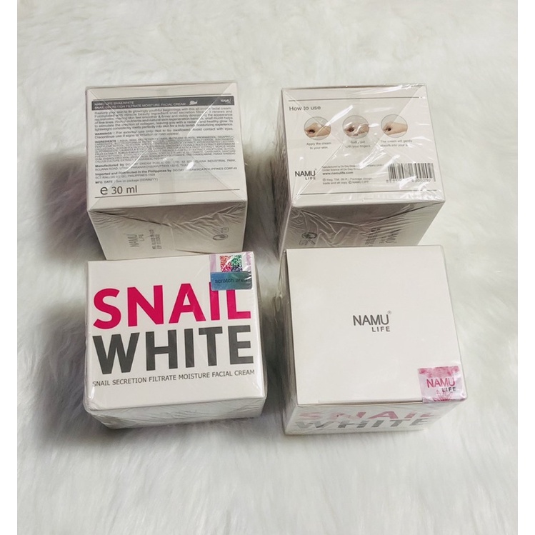 SnailWhite By Namu Moisture Facial Cream 30ml | Shopee Philippines