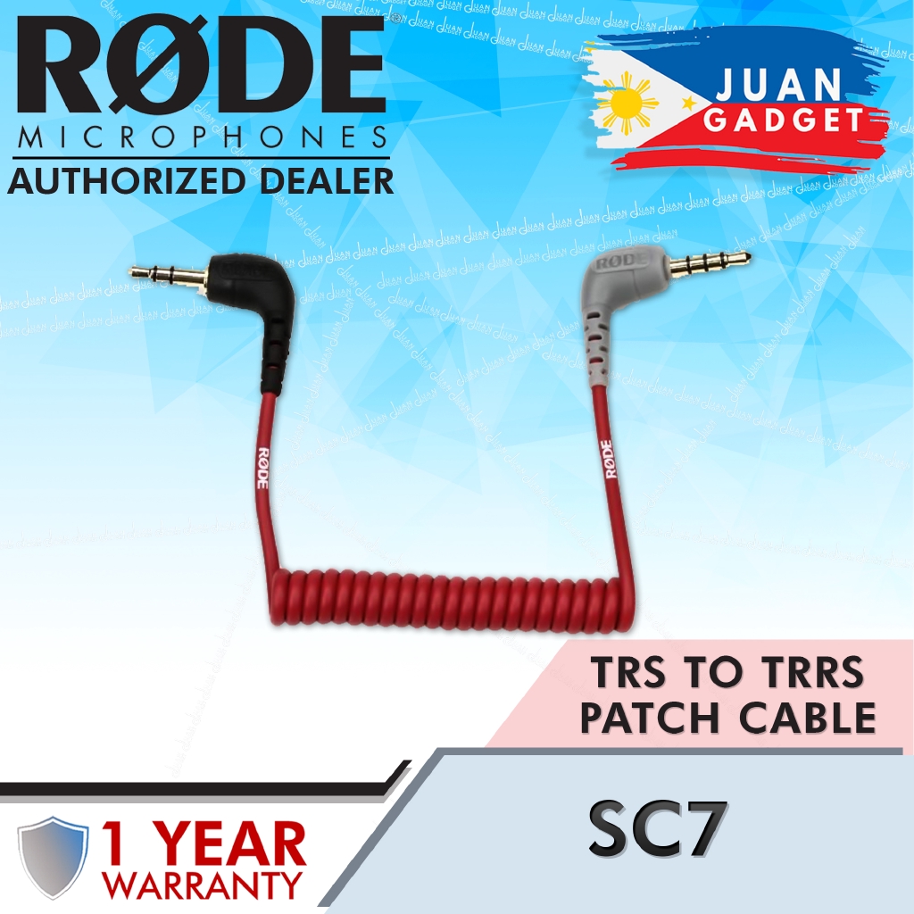 [CLEARANCE] Rode SC7 3.5mm TRS to TRRS Patch Cable | Shopee Philippines