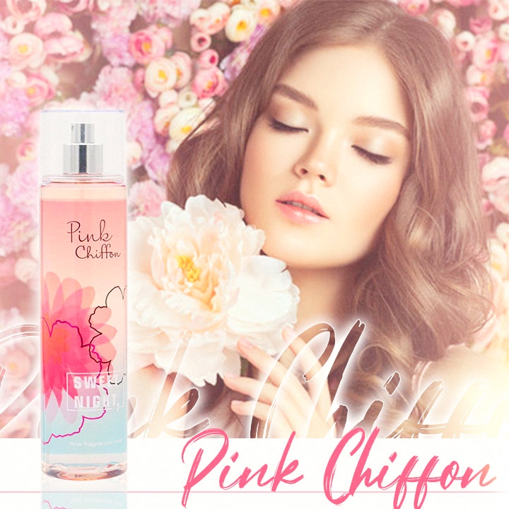 Sweet Night Perfume PINK CHIFFON Fragrance Mist 236ML | Shopee Philippines