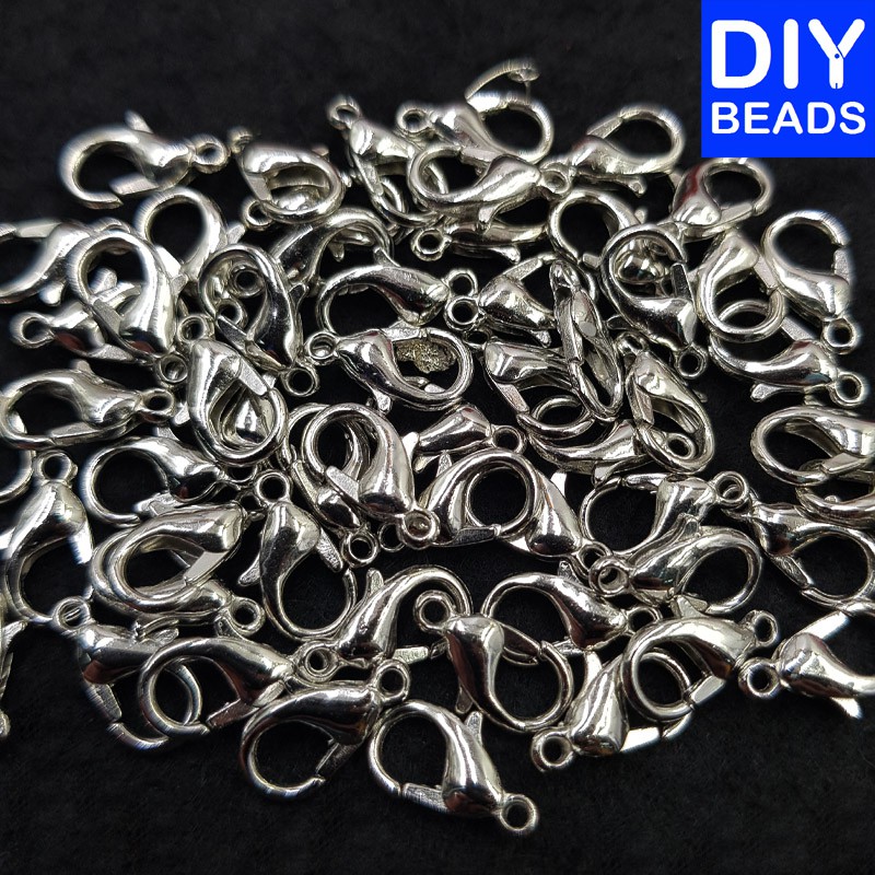 Diy Beads Lobster Lock #302 (Nickel) 12*7.2 mm | Shopee Philippines