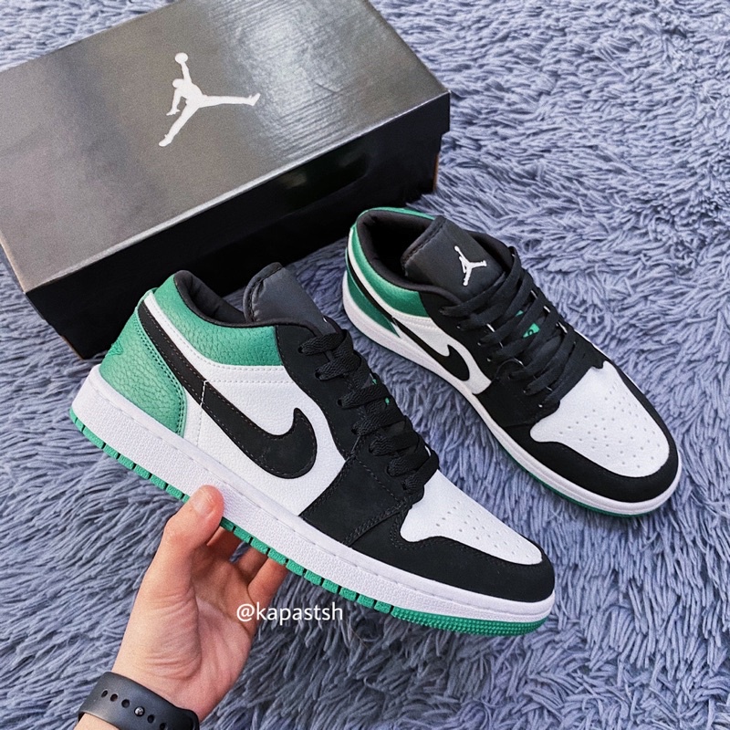 Jordan 1 Low cut blue and black shoes, JD1 Low cut shoes (Fullbox ...