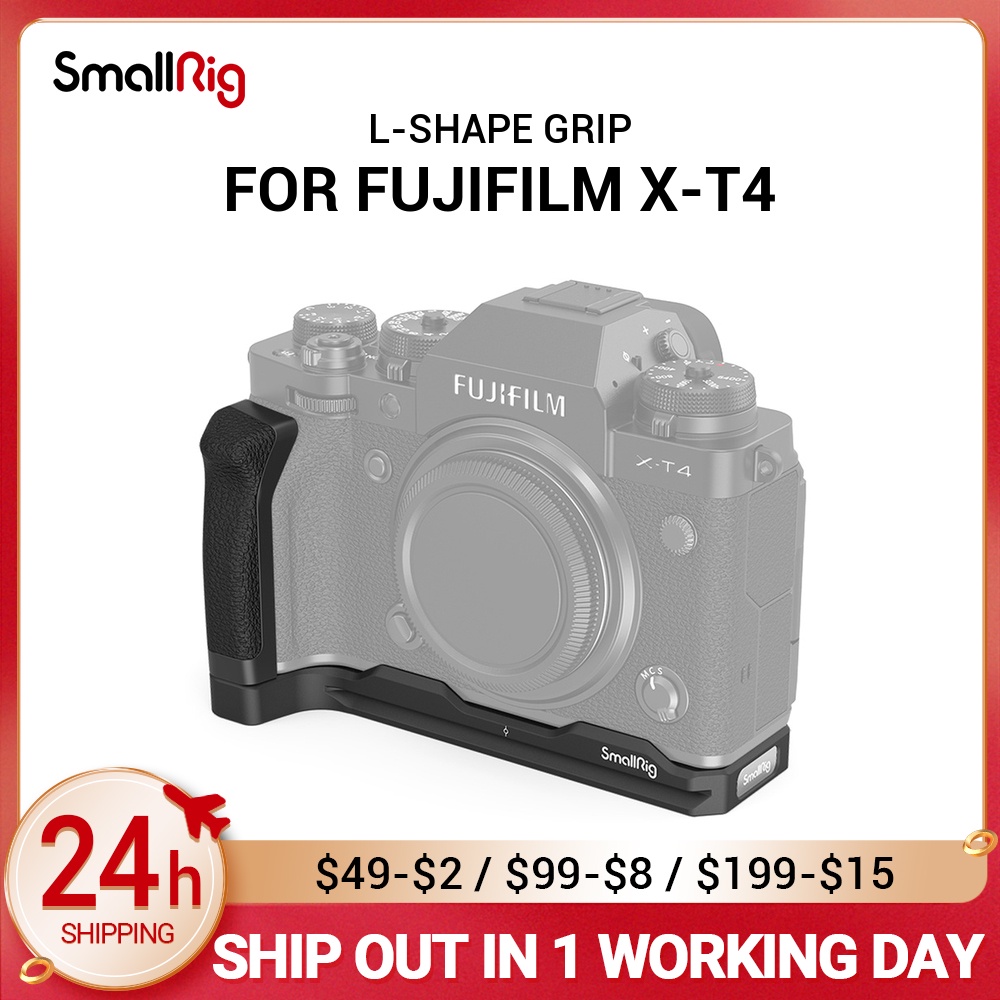 SmallRig XT4 L-Shape Grip for FUJIFILM X-T4 Camera Feature Arca-Swiss Plate for Quick Release ...