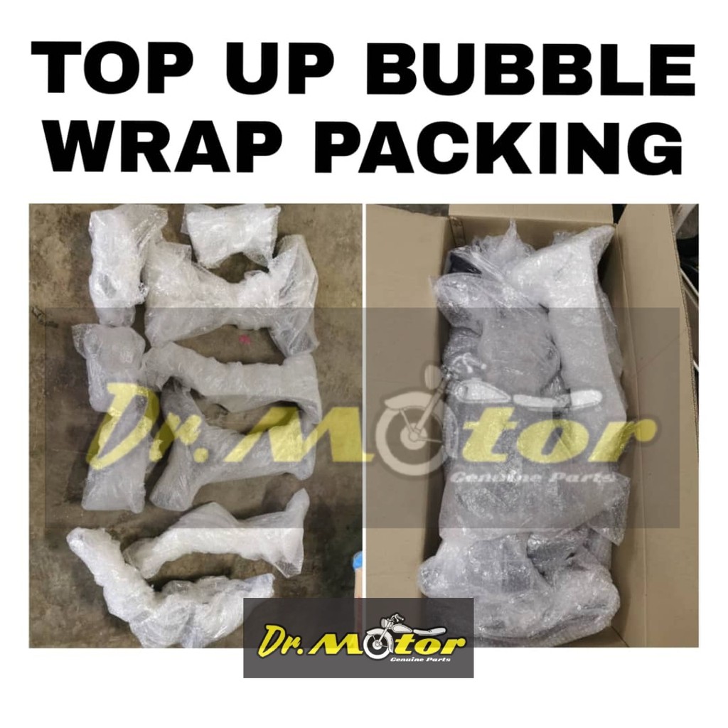 TOP UP EXTRA BUBBLE WRAP PACKING FOR COVER SET EXTRA PROTECTION ...