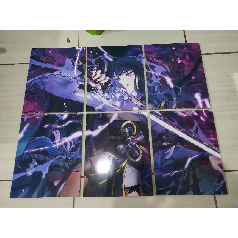 Raiden Shogun Genshin Impact Wall Decor | Shopee Philippines