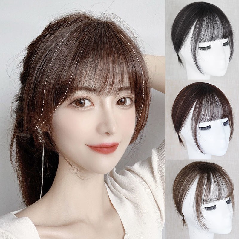 3D air bangs wig female invisible breathable hair extension simulation ...