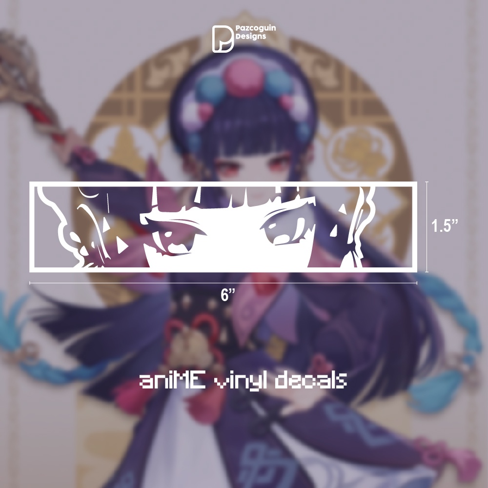 AniME Waifu Vinyl Stickers Genshin Impact Yunjin | Shopee Philippines