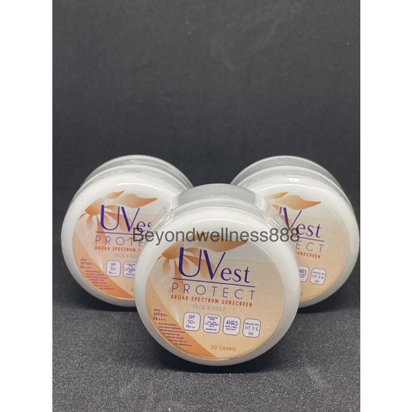 UVest Protect sunblock SPF 50+ PA+++ 20g/50g | Shopee Philippines