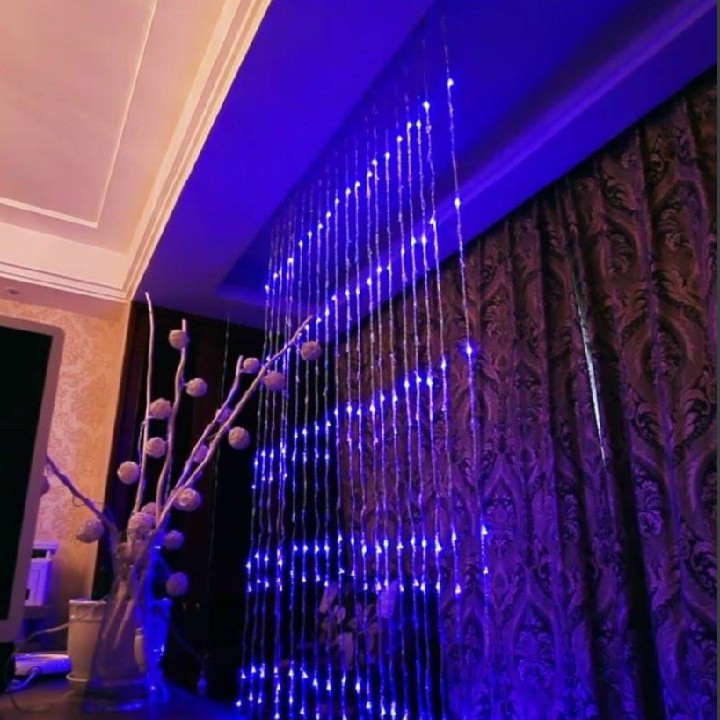 Led curtain lights, led curtain lights with falling rain effect ...