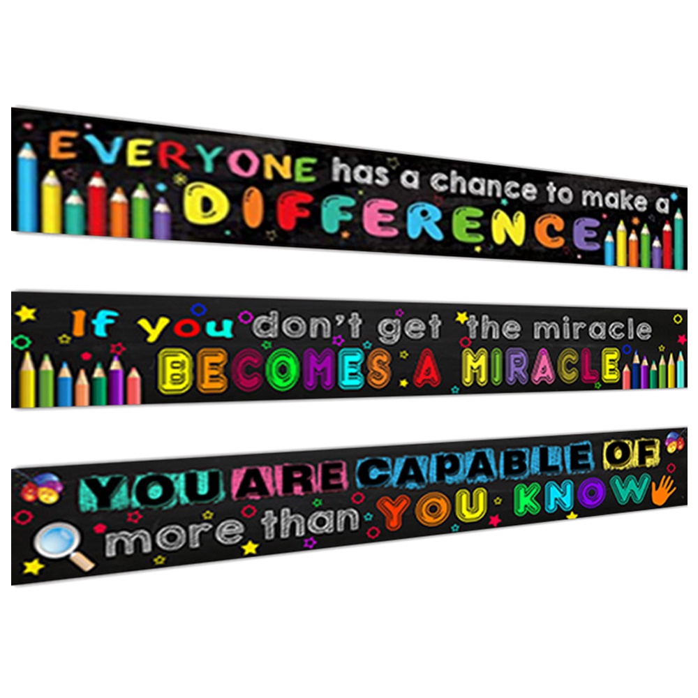 Classroom Wall Poster Sticker Kids Study Room Banner Decoration ...