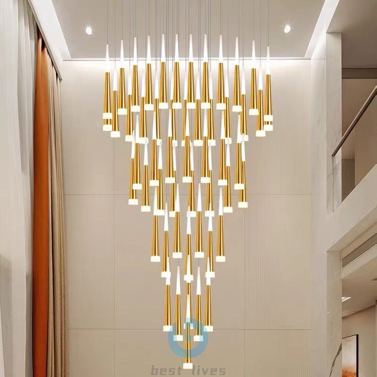 Stair Long Modern Design Chandelier Ceiling Light Hanging Lights for ...