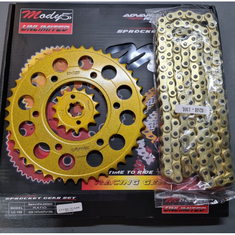 MODY5 CHAIN SET FOR SNIPER 150 V1/V2 AND SNIPER 155 VVA SAME SA R15 V2 ...