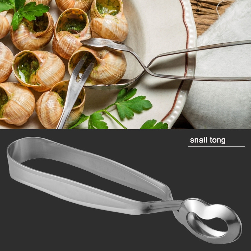 Escargot Tongs Snail Tongs Stainless Steel Heavy Kitchen Cooking Tool ...