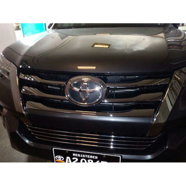 Toyota Fortuner 2016-20 Lower Grille Chrome Garnish Trim | Shopee ...