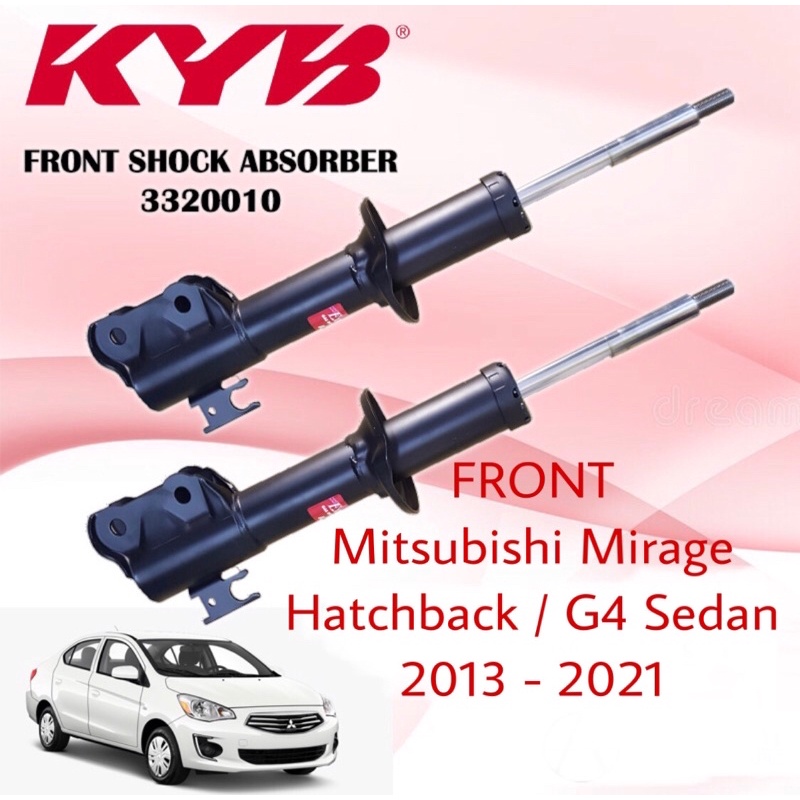 2 PCS. KYB MITSUBISHI MIRAGE 2012-2021 FRONT SET Shock Absorber 3320010/3320014 | Shopee Philippines