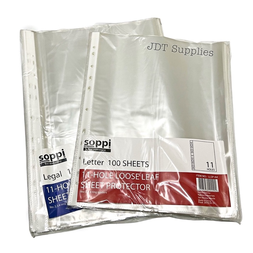 Loose Leaf Sheet Protector - 11 holes | Shopee Philippines