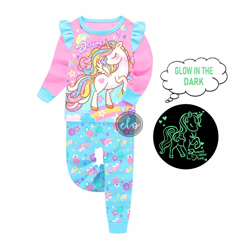 Glow In The Dark Pajamas Girl
