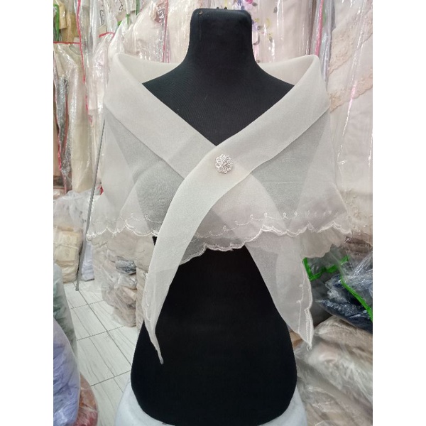 Filipiniana Alampay/ Shawl Embroidery Design (Brooch not included ...