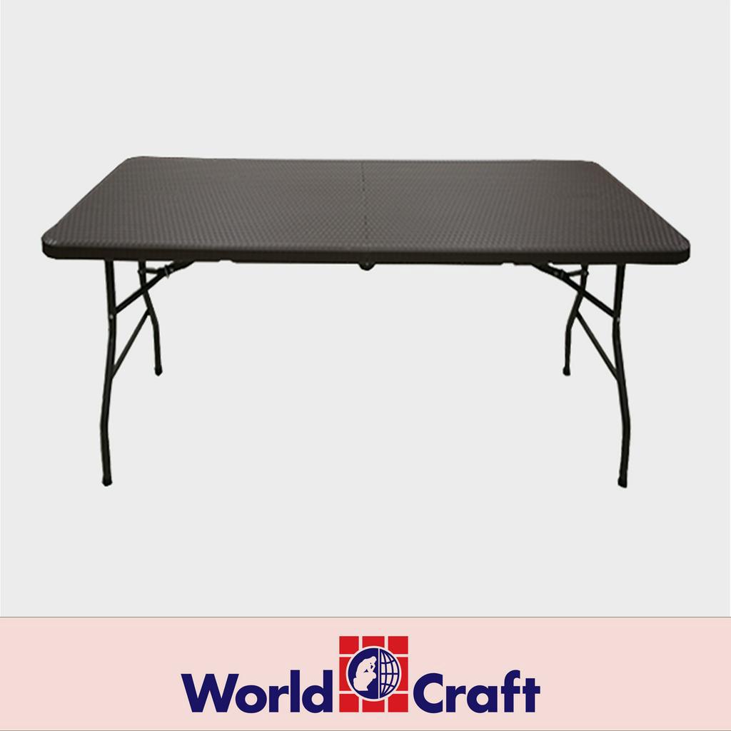 Endura Rattan 6ft. Fold in Half Table Home Dining Table Living Room ...