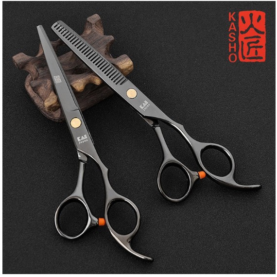 Japanese KASHO Scissors, baber scissors, baber shop accessories.Thinning Scissors, gunting pang ...