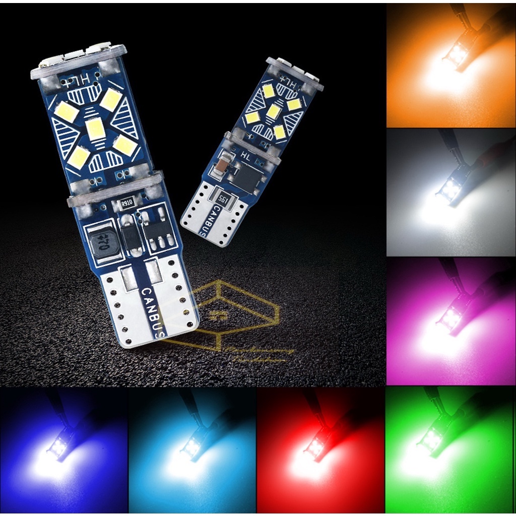 T10 Park Light 15LED 6Watts For Motorcycle and Car (2016-15smd Korea ...