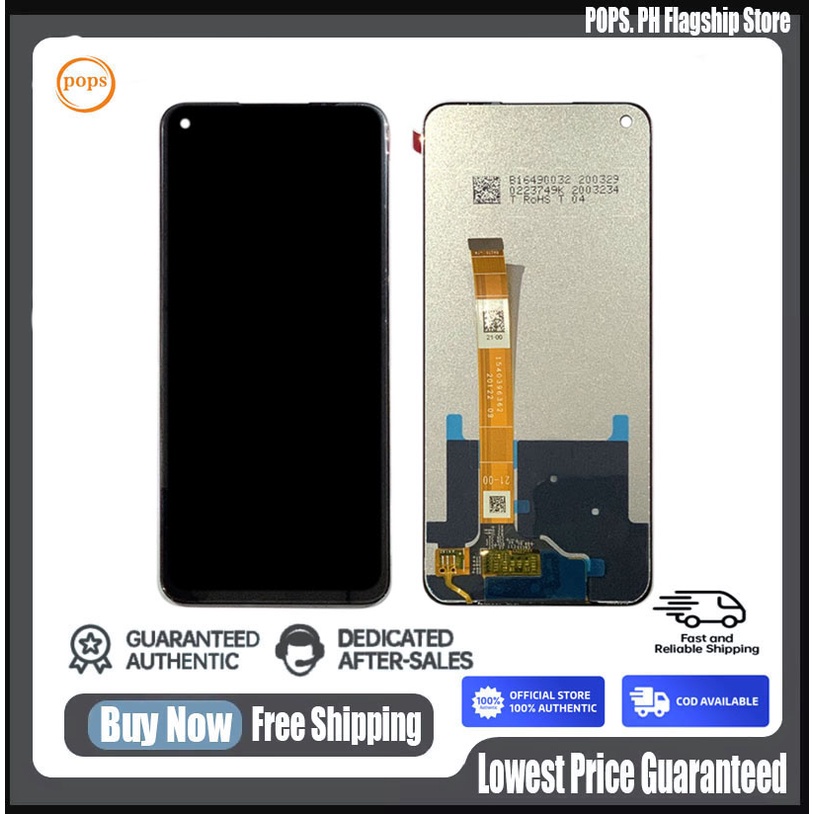 Realme LCD Realme 6 Realme 7 LCD Digital Touch Screen Display Frame ...
