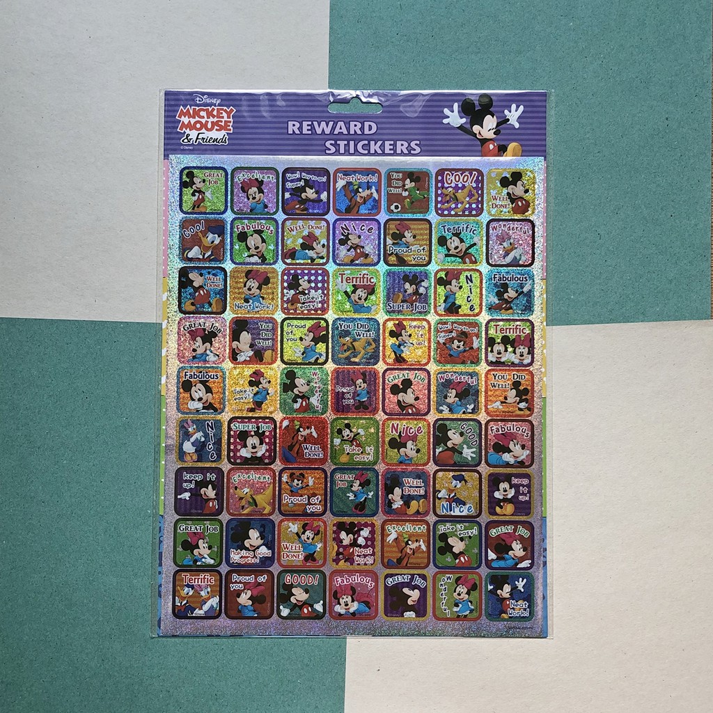Disney Mickey Mouse Big Reward Stickers | Shopee Philippines