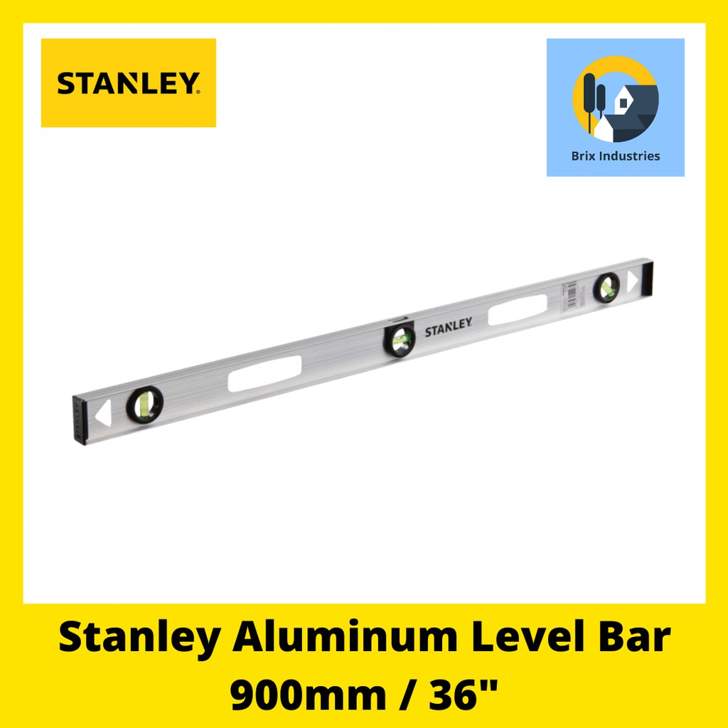 Stanley Aluminum Level Bar 12", 18", 24", 36", 48" Thrifty Levels ...