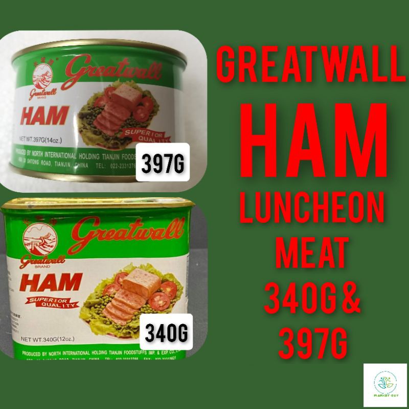 Greatwall Pork And Ham Luncheon Meat 340g | Shopee Philippines