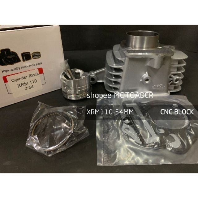 BLOCK XRM110(54mm) CNC BRAND CYLINDER BLOCK XRM 110 54MM | Shopee ...
