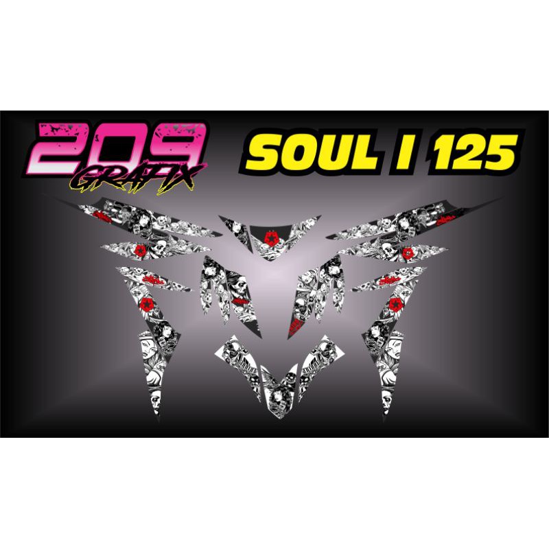 Mio soul I 125 decals tribal | Shopee Philippines