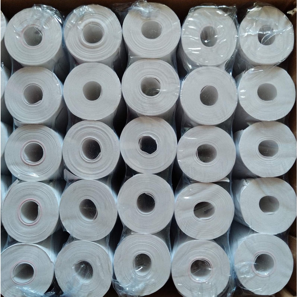 100 rolls Coreless Thermal Paper 57mm x 30mm Pos Receipt use for ...