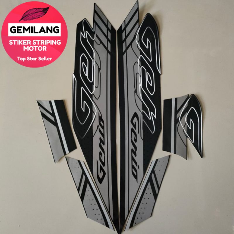 Striping Decal Polet Sticker honda genio 2021 best quality standard ...