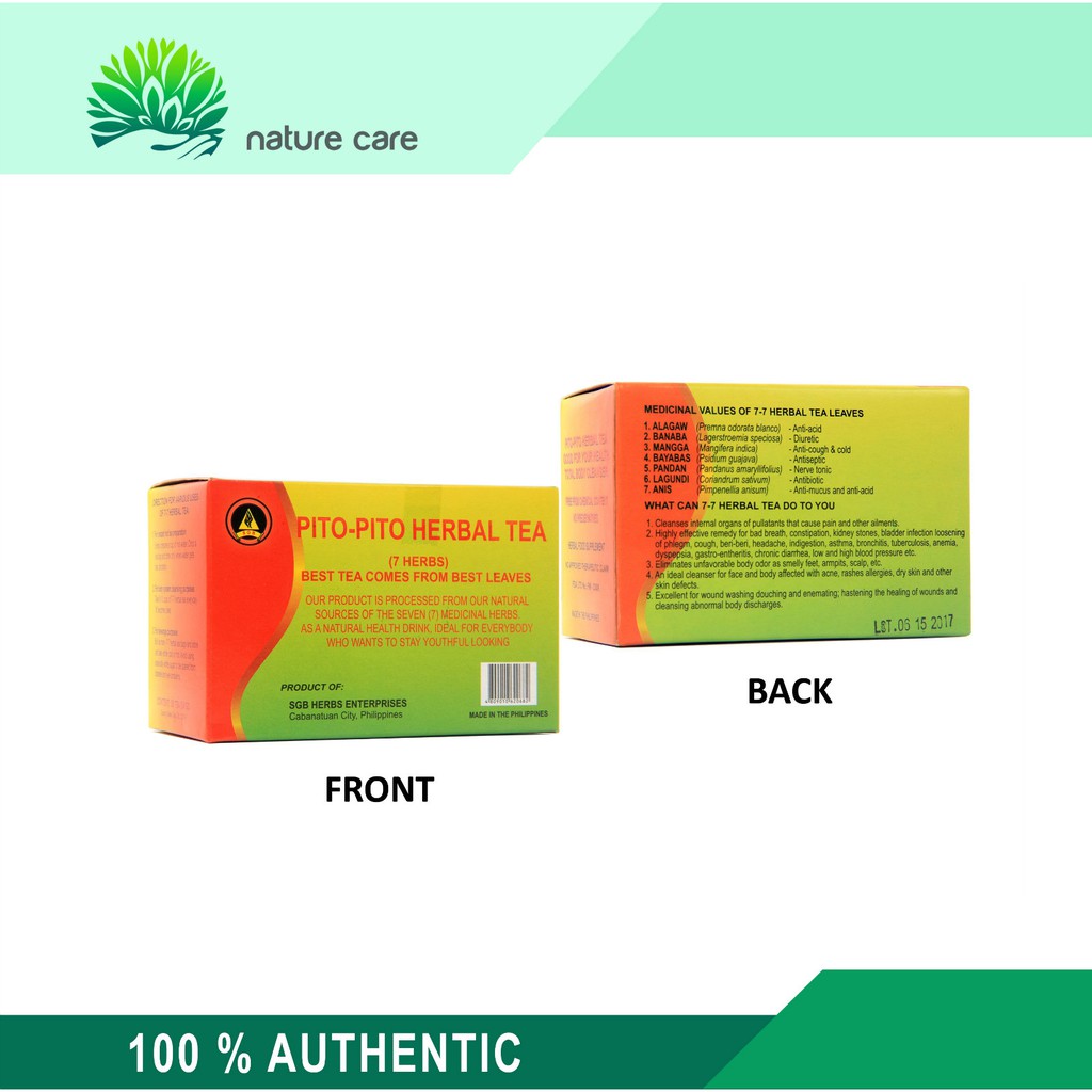 All Natural Pito-Pito Organic Tea 20s | Shopee Philippines