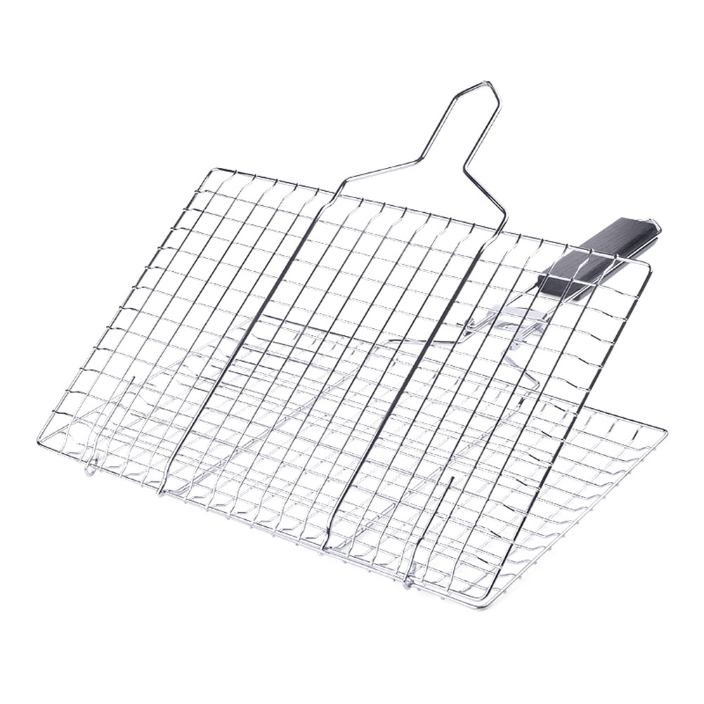 1Pc Bbq Grill Basket Barbecue Holder Grilling Net Rack Wire Mesh Grids ...