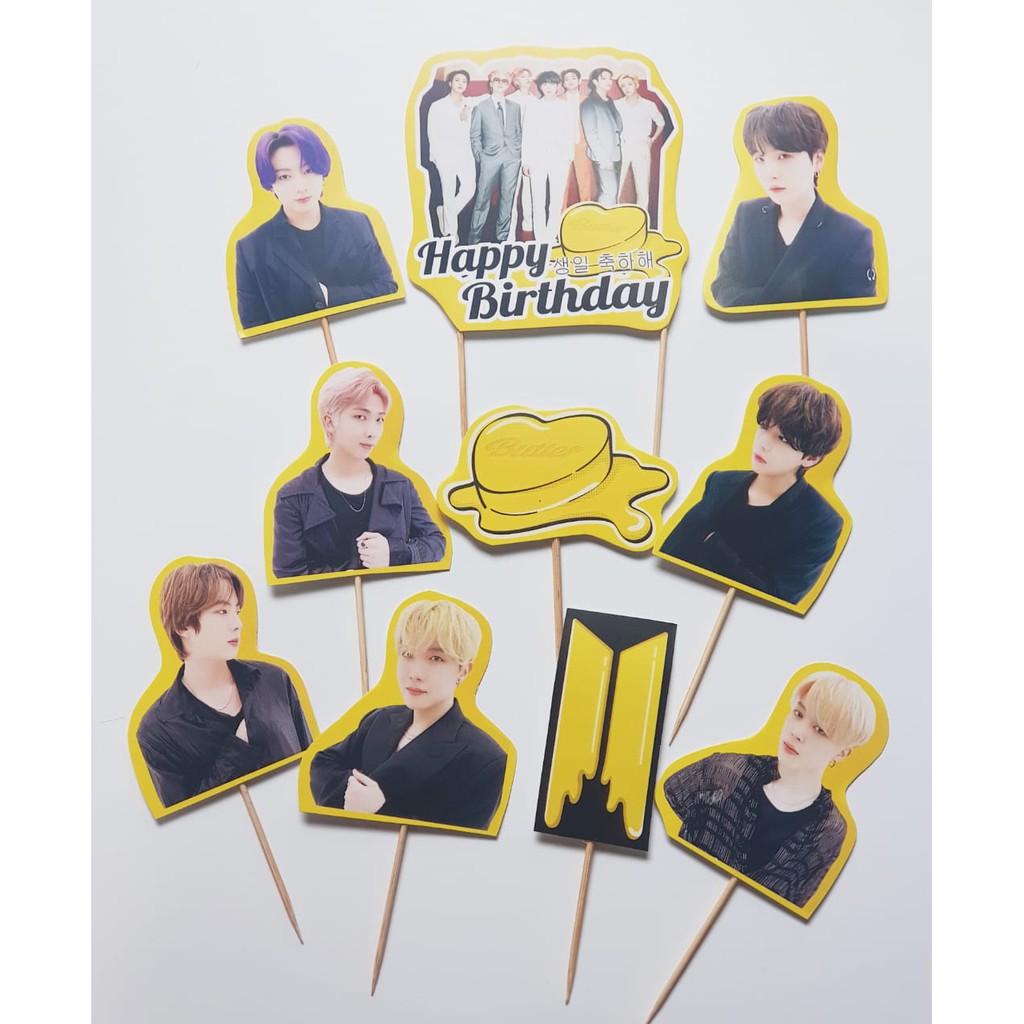 Bts Butter Cake Topper (10pcs) | Shopee Philippines