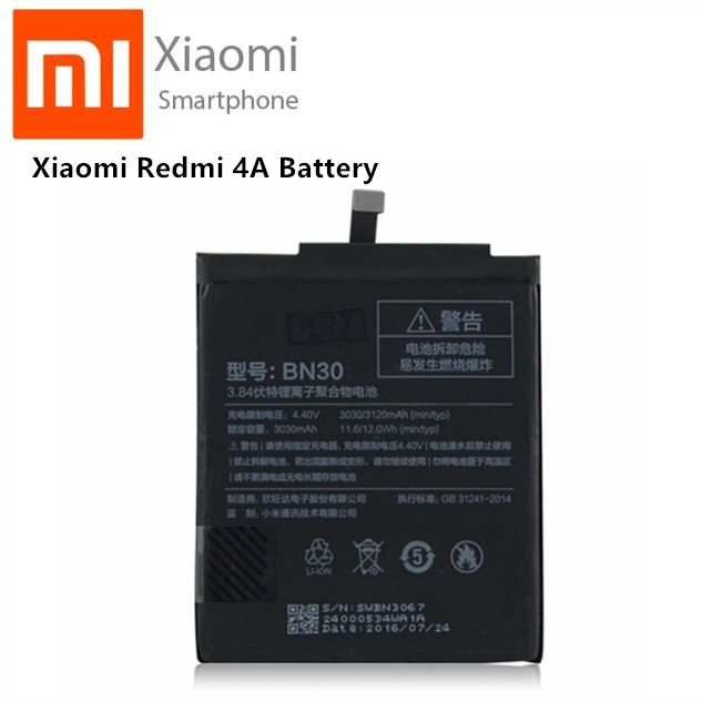BN30 Battery for Xiaomi Redmi 4A Battery High Quality | Shopee Philippines