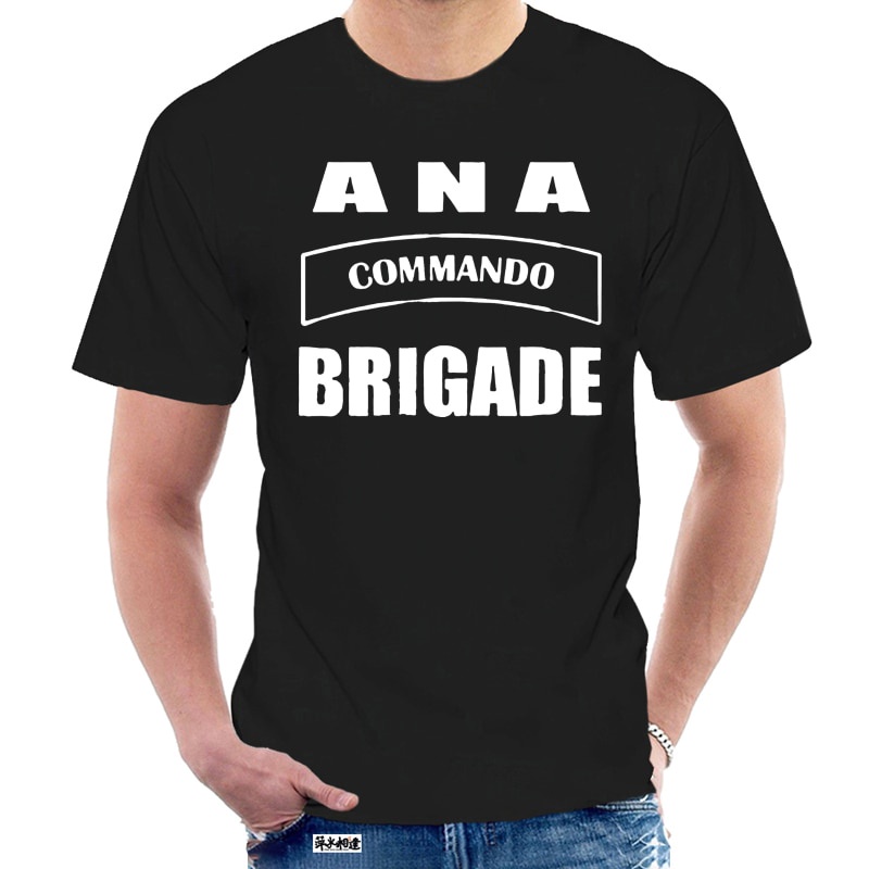 Afghanistan National Army Commando Brigade Special Forces Black T-Shirt ...