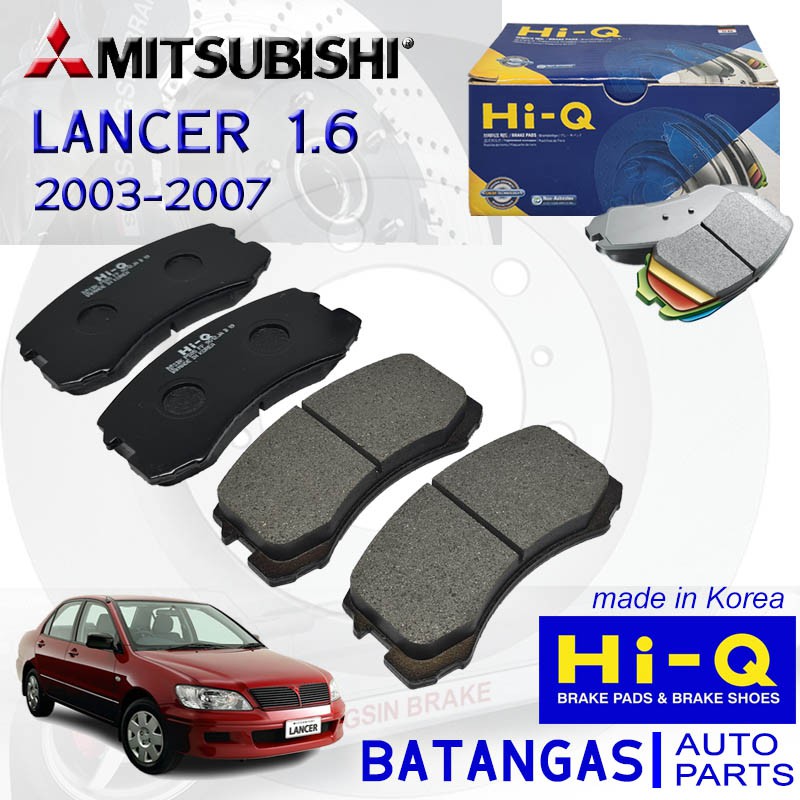Brake Pad / Disc Pad Front Mitsubishi Lancer IV ( CJ - CP )1.6 2000 ...
