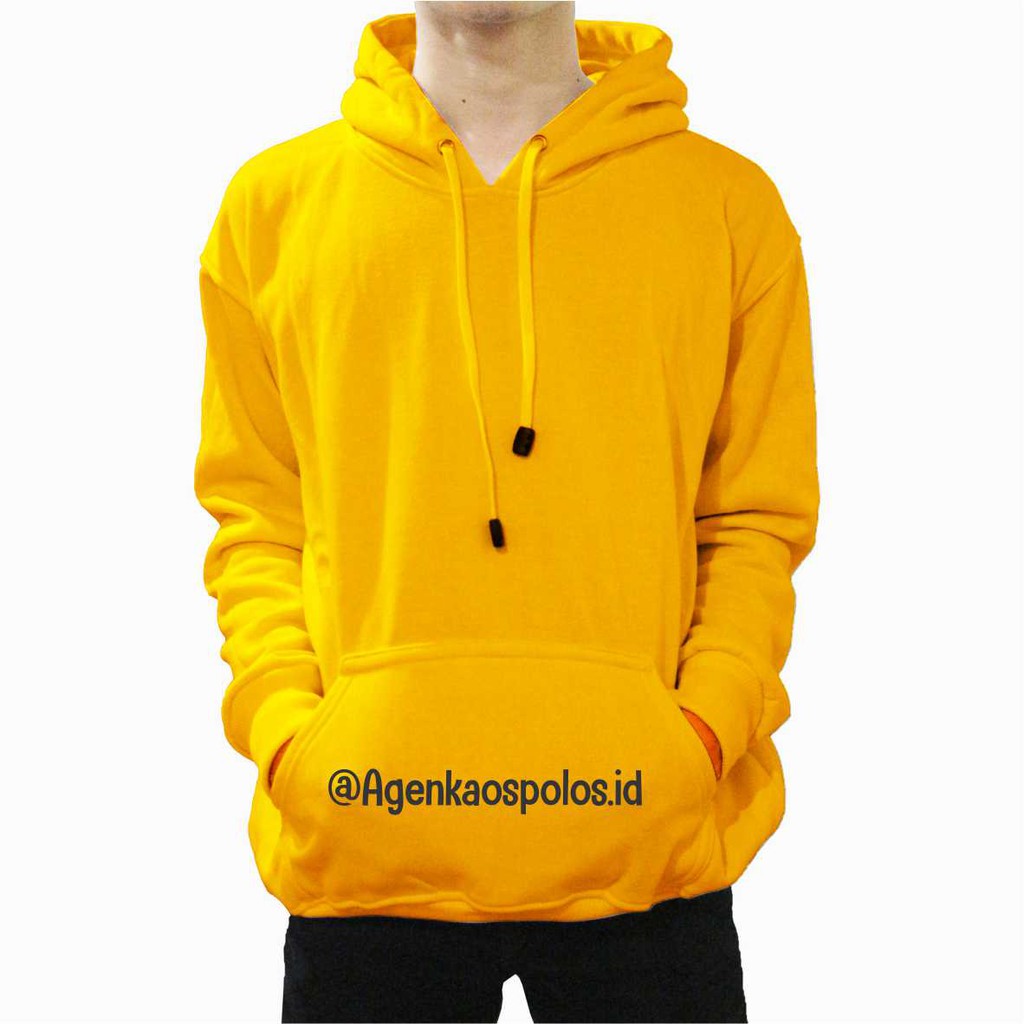 Plain Hoodie Jumper Jacket for Men & Women - YELLOW | Shopee Philippines