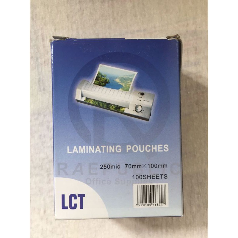 LCT Laminating Film 70mm x 100mm (100 sheets), 125/250 microns | Shopee ...