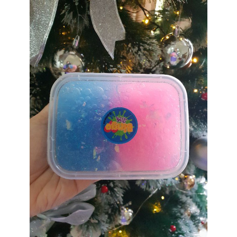 Glitter Sweet Slime Pink Blue by Bingo Slime 200cc | Shopee Philippines