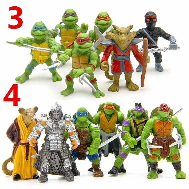 Ninja Turtle Mini Action Toy Juguetes Classic Set | Shopee Philippines