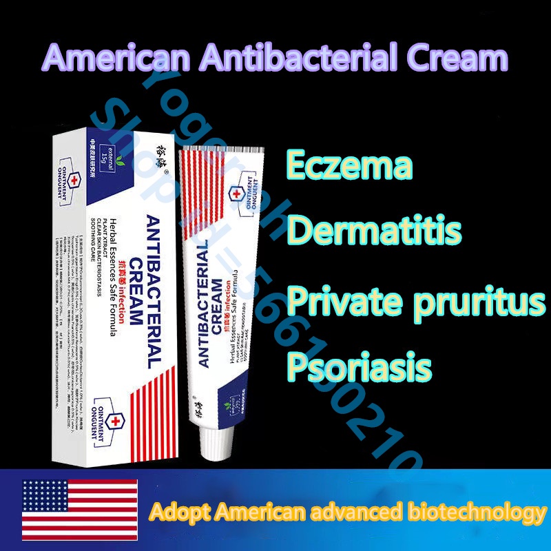 15g/box American Antibacterial Cream Eczema Dermatitis Psoriasis Cream ...