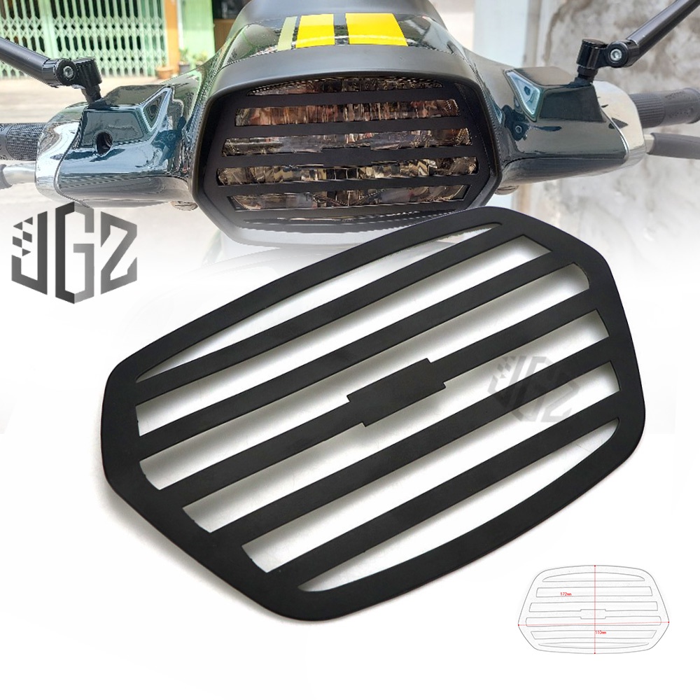 Motorcycle Aluminum Alloy Front Headlight Case Mesh Cover Guard for ...