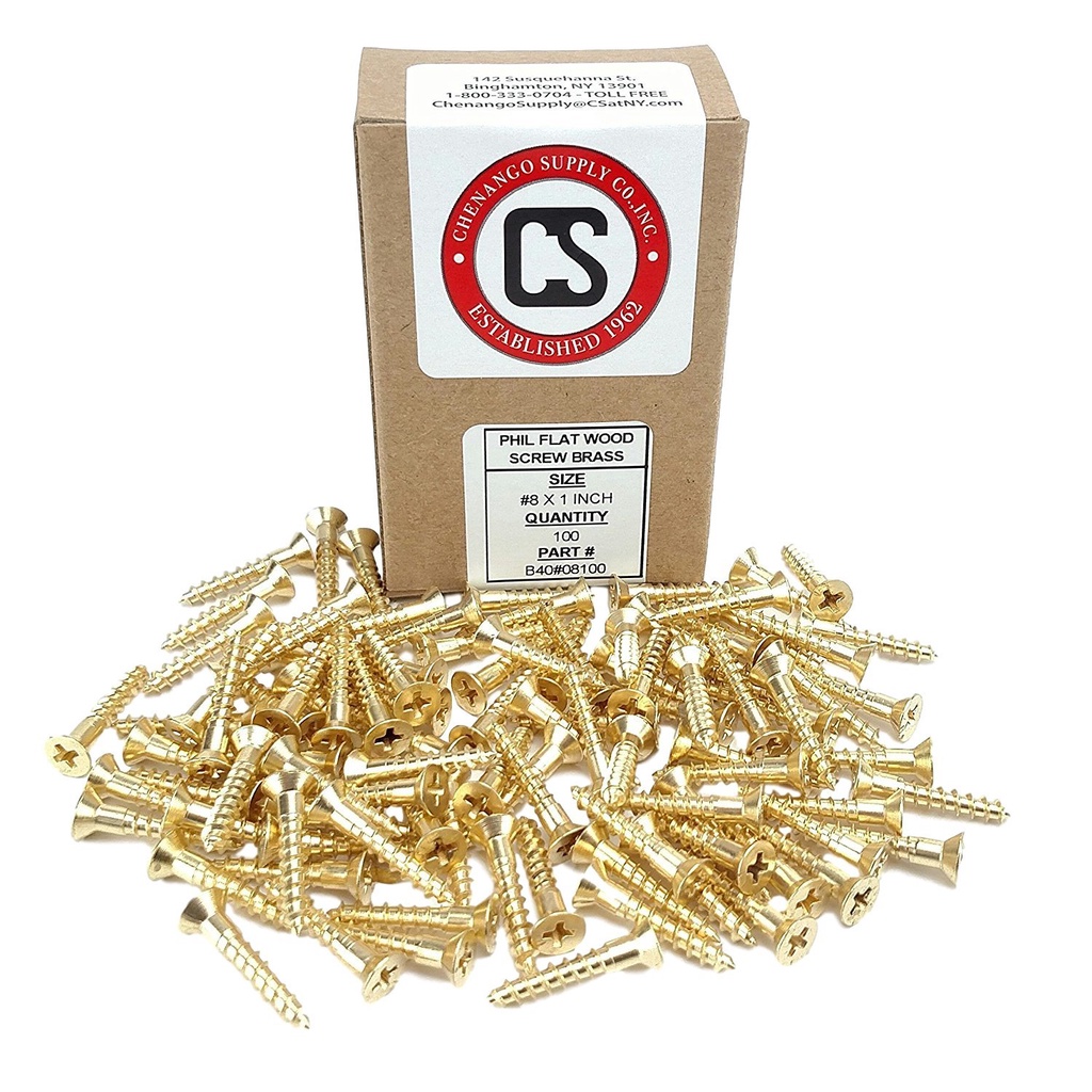 1cm Solid Brass Flat Head Philips Screw for Wood Works ( MOHWC ...
