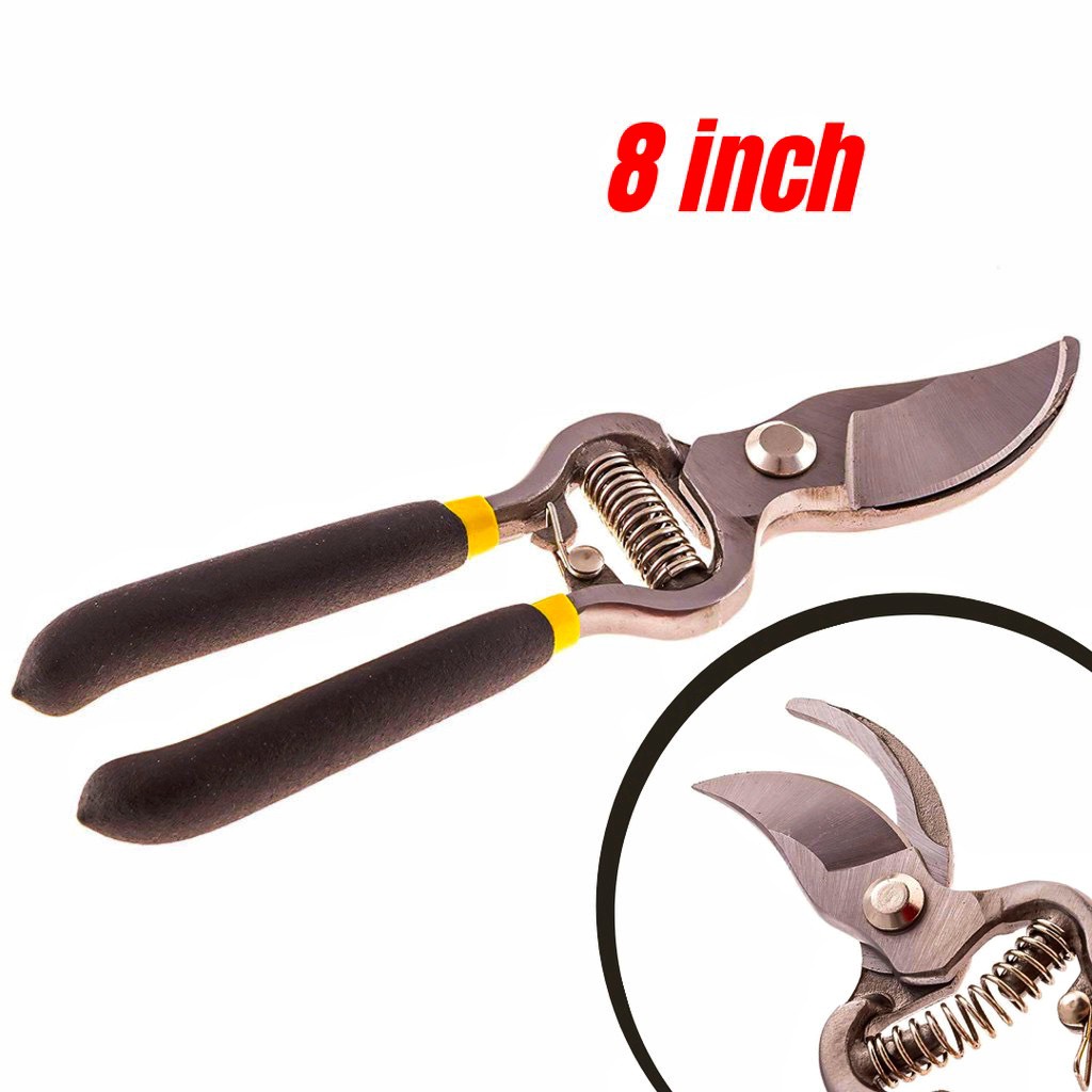 8 inch Pruning Shears Cutter Gardening Plant Scissor Hand Tool | Shopee ...