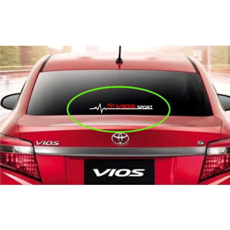 Toyota Vios TRD Sticker design for rear Windshield | Shopee Philippines